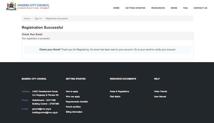 mcc cp portal registration notification